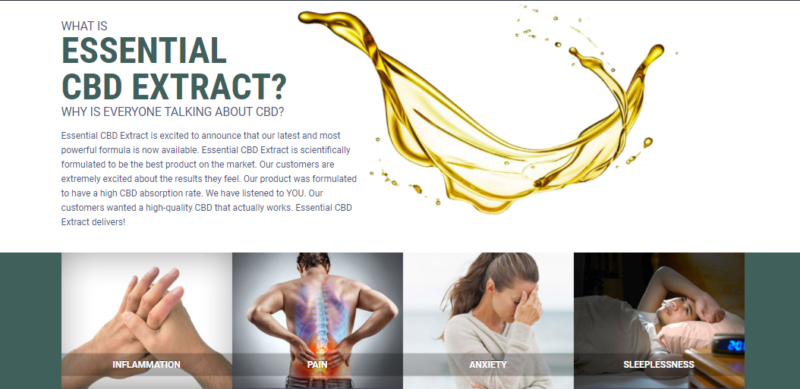 Essential CBD Extract - Dietary Supplement Price in India! Order Now
